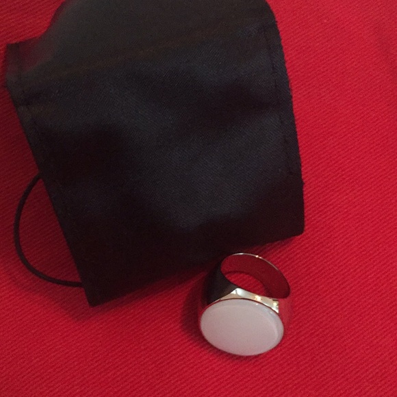 Calvin Klein | Jewelry | New White Fashion Ck Ring | Poshmark